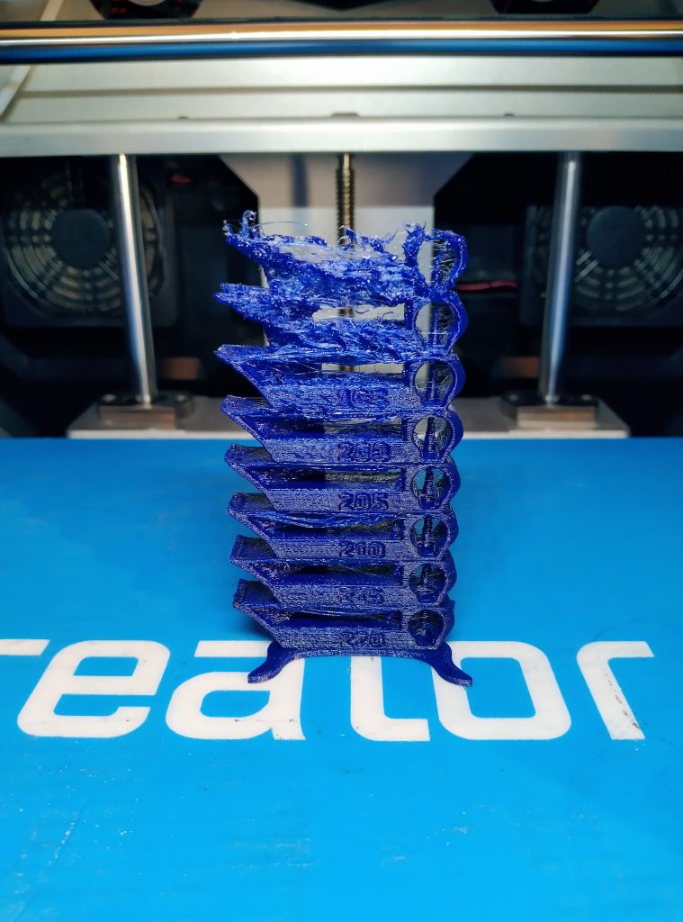 Creator 3 Flashforge Elastic / Temperature Tower Drucktest – flashforge ...